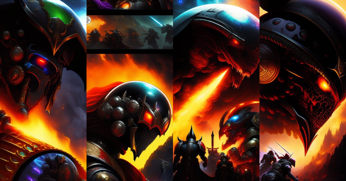 Lexica - War between two alien races, warhammer 40k, comic book art ...