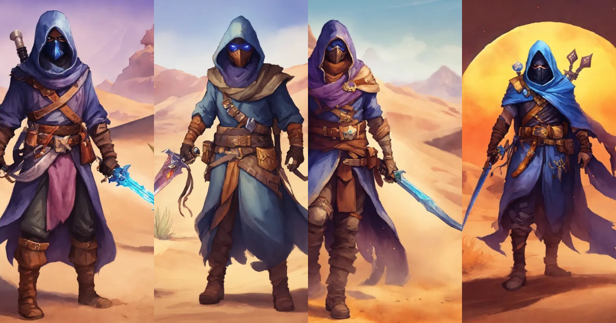 Lexica - Desert assassin master of poison, game icon, fantasy style ...