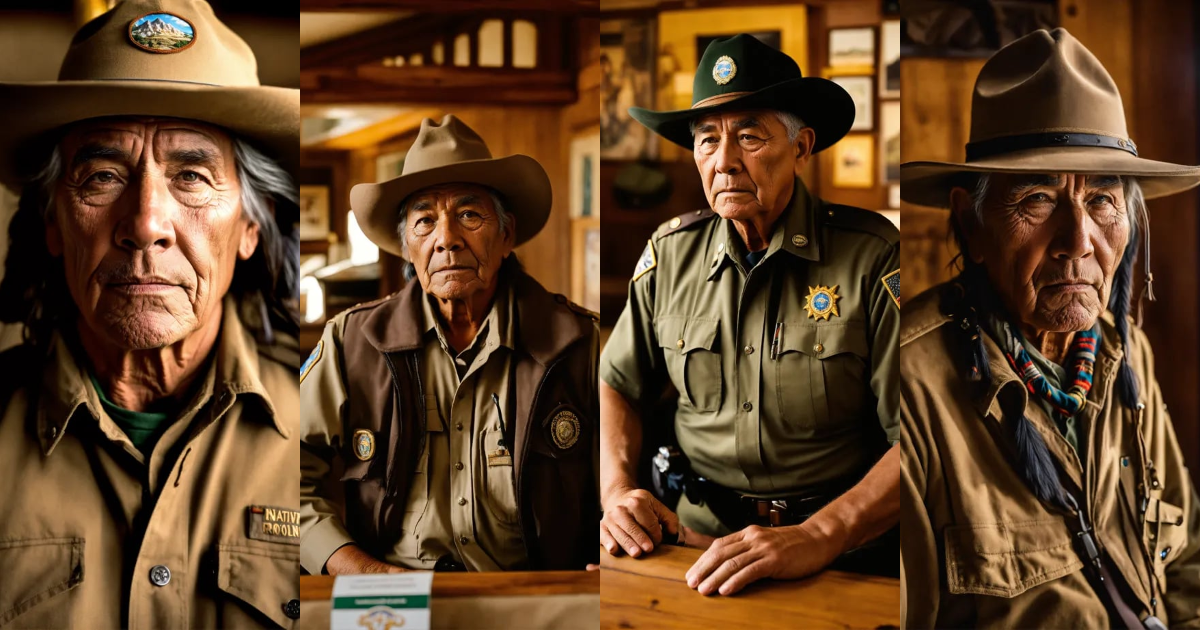 Lexica - Native american park ranger in Rocky Mountain National Park ...