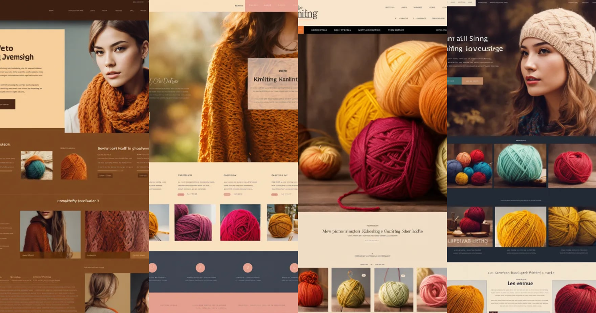 Lexica - Portfolio website for knitting ui design sophisticated, modern ...