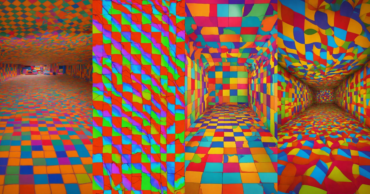 Lexica - Psychedelic checkerboard