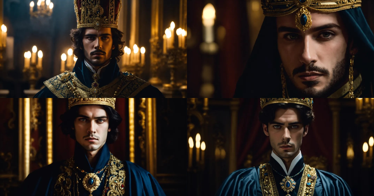 Lexica - Dark, mysterious and dramatic headshot of a young handsome ...