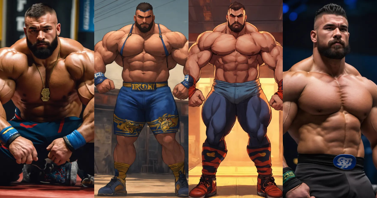 Lexica - 30-year-old wrestler with big muscles, bodybuilder, big ...