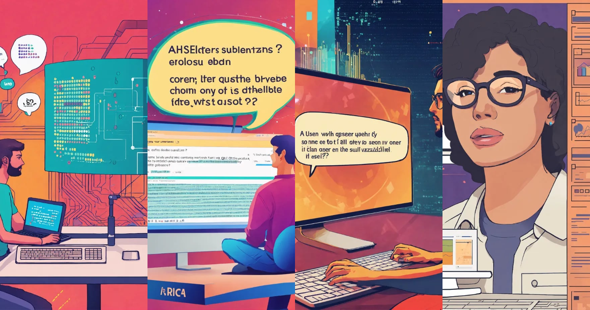 Lexica - A user asking a simple question in a speech bubble, which is ...