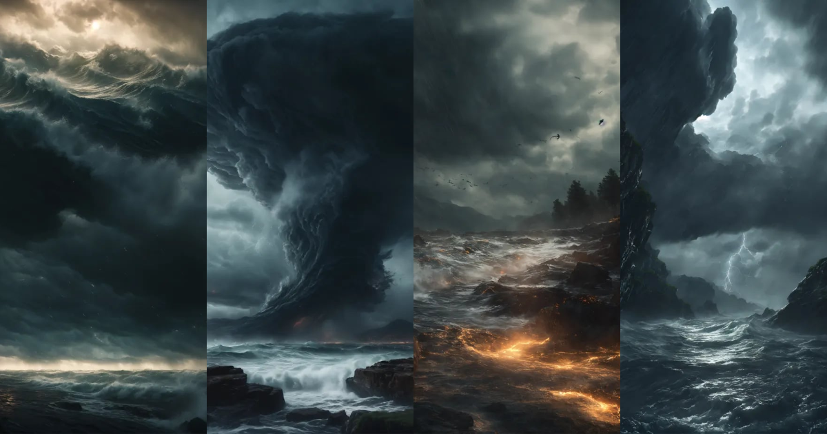 Lexica - Amidst a stormy mental landscape, anxiety manifests as ...