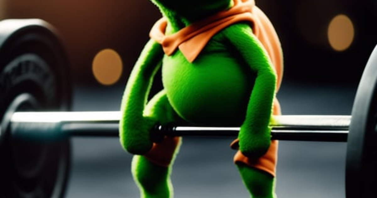 Lexica - Kermit the Frog doing deadlifts at a luxury gym, portra 400 ...