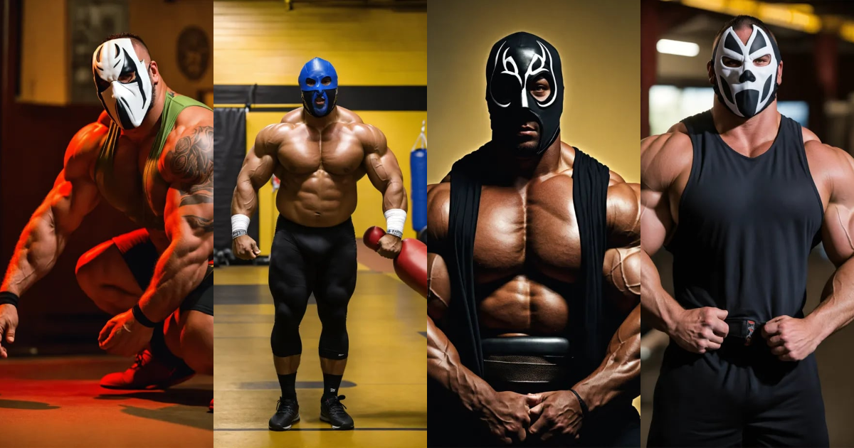 Lexica - 30-year-old wrestler with big muscles, bodybuilder, big ...