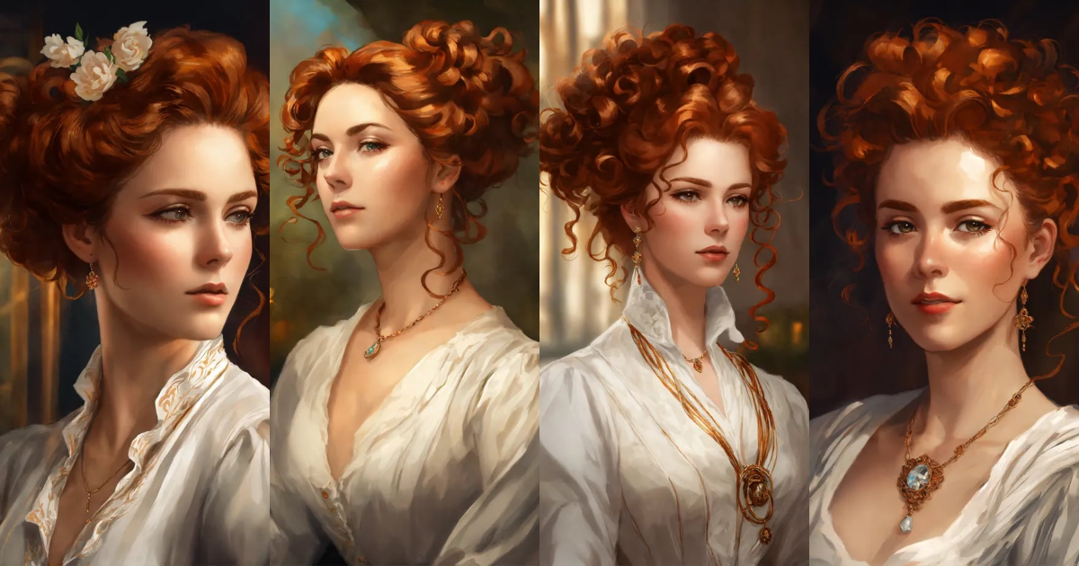 Lexica - Digital art portrait of a rich British aristocrat woman with ...