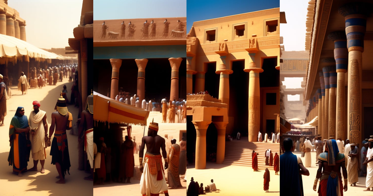Lexica - Gorgeous cinematography wide shot of Ancient Egypt, Egyptian ...