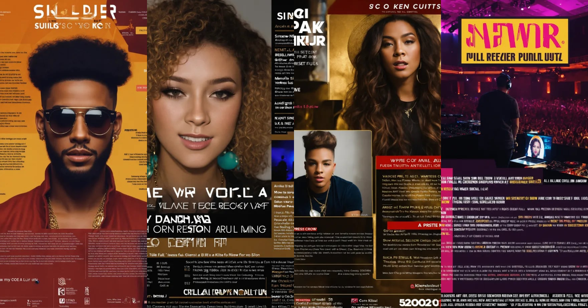 Lexica - Design me a unique never before seen press kit layout for my ...
