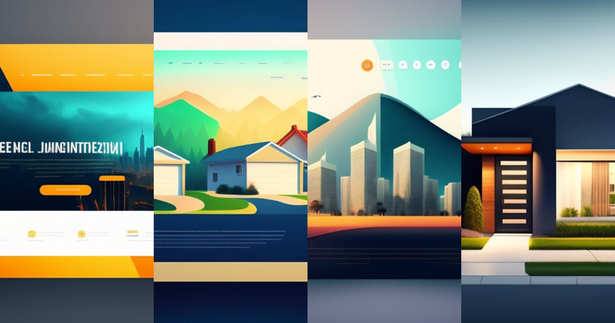 Lexica - Webpage background hero image for real estate company modern ...