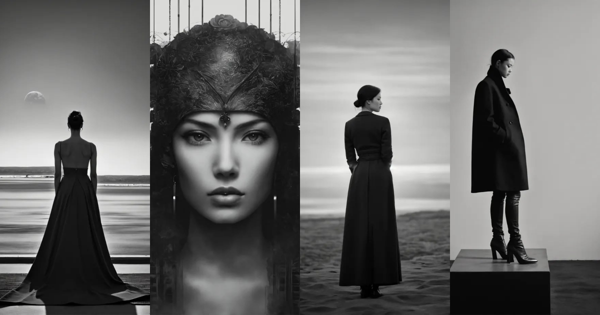 Lexica - Patience, personified, minimalist , sharp, artistic, black and ...