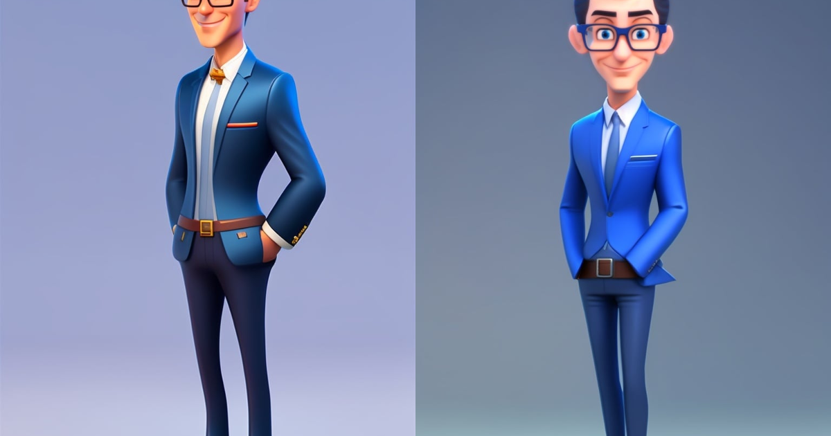 Lexica - A full body man, eyeglasses IT Guy standing and do a ...