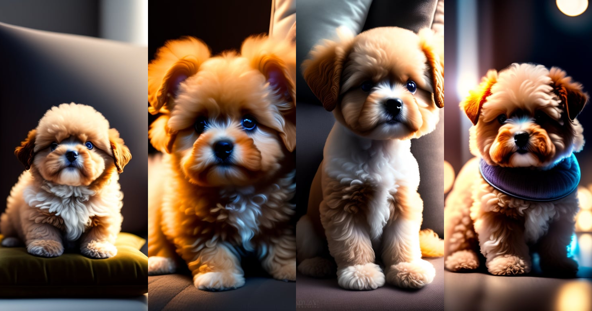 Lexica - A fluffy alien droid puppy on a pillow, sci-fi, high quality ...