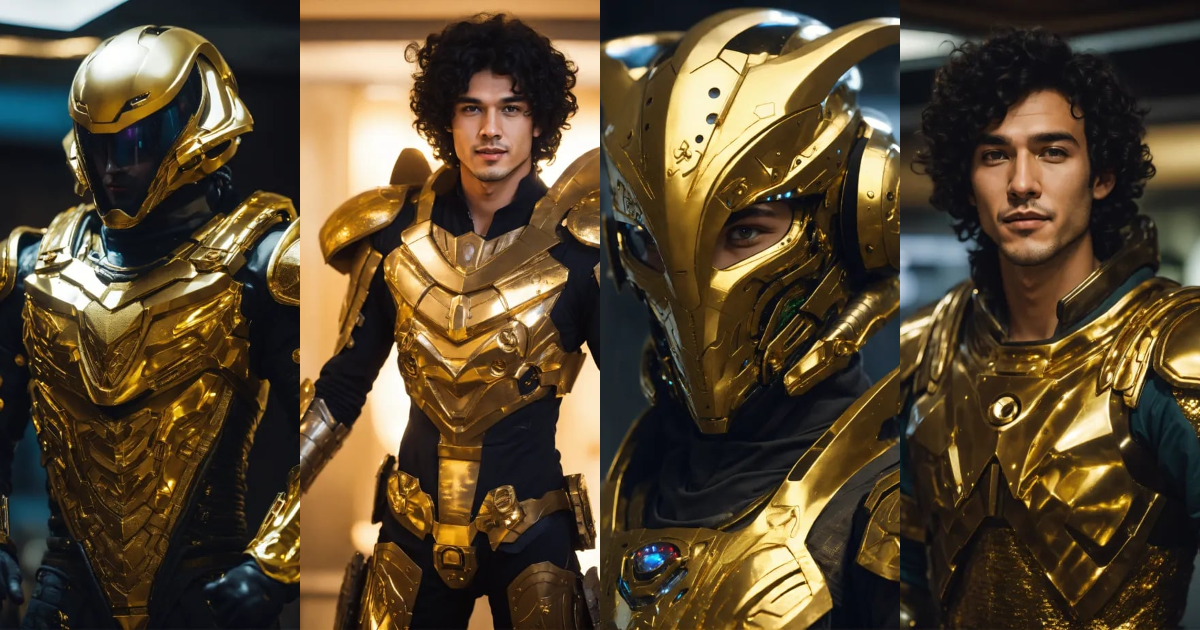 Lexica - Happy alien 25 year old male,black curly hair. angular face ...