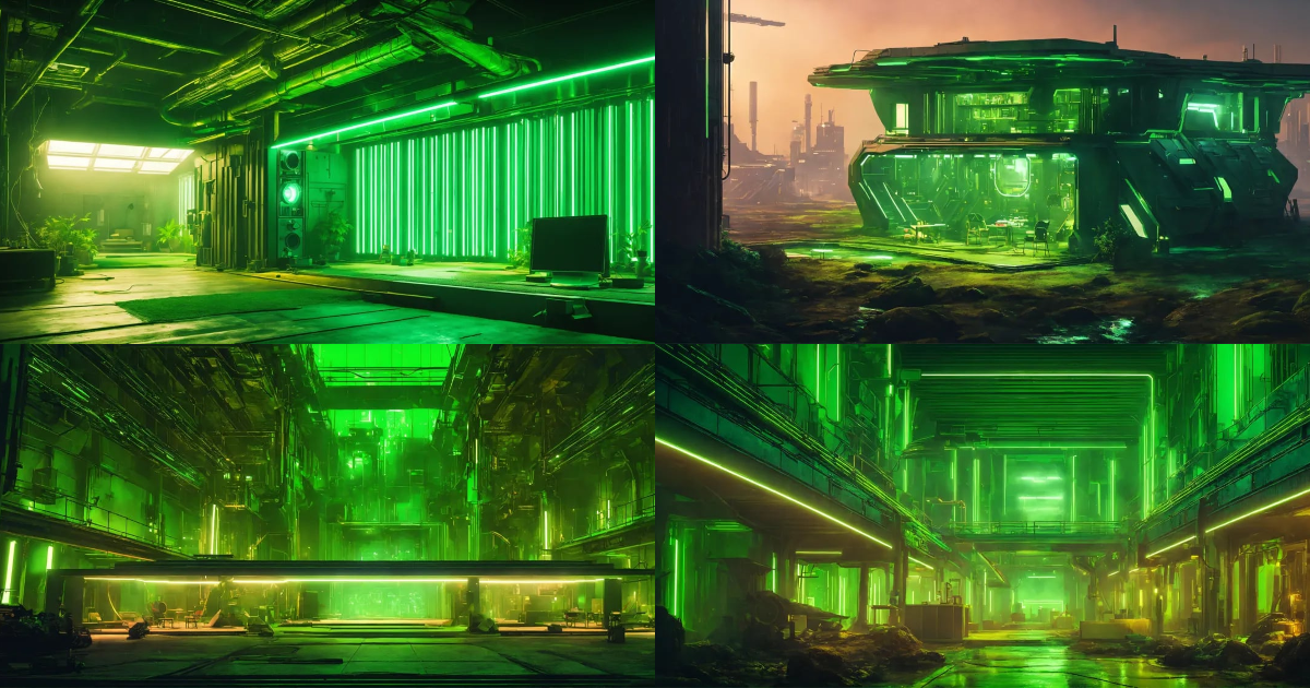 Lexica - A dystopian styled techno hideout with future technologies ...