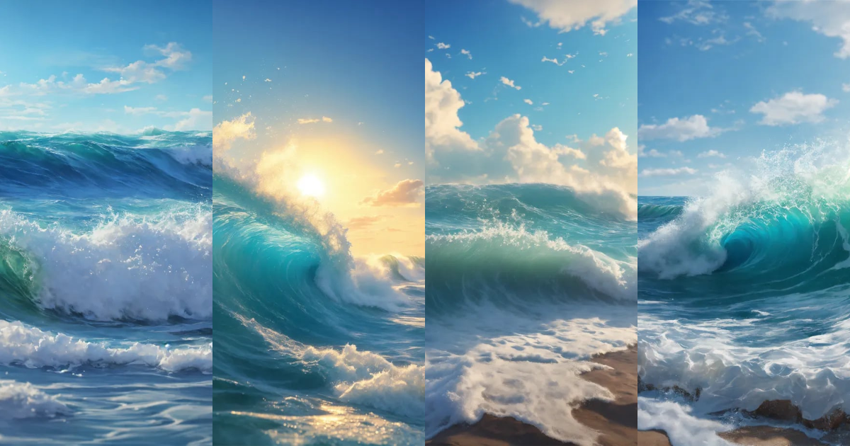 Lexica - Sea wave , noon, daylight(blue sky),sea wave with foam close ...