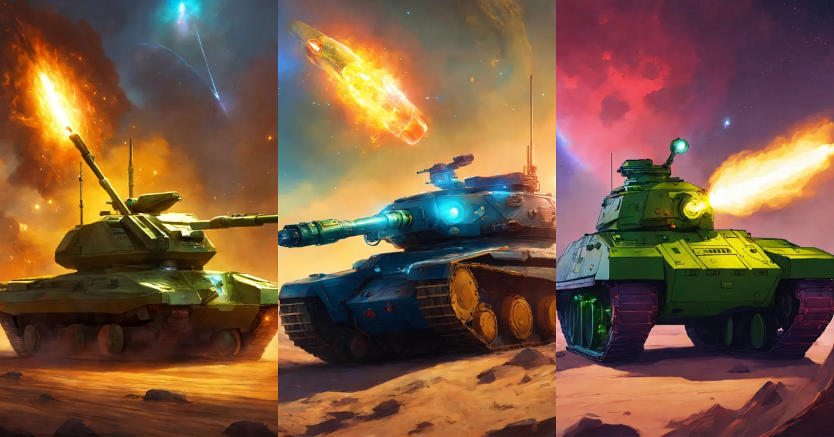 Lexica - An alien tank armed with a gun that shoots astral energy beams