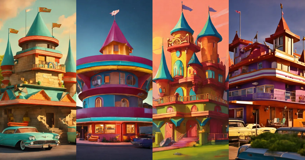 Lexica - Googie style castle
