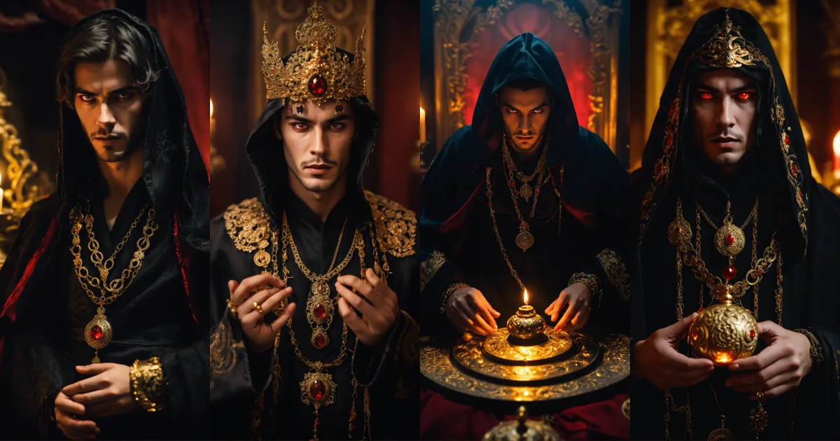 Lexica - Sinister and dramatic portrait of a young handsome french evil ...