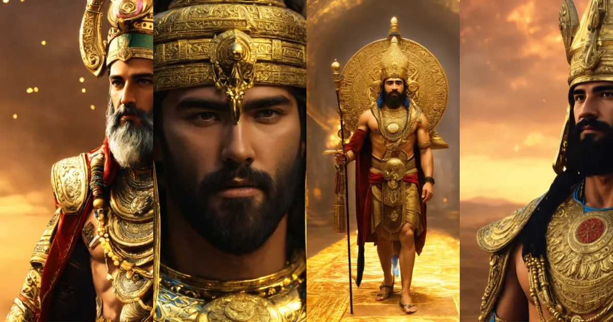 Lexica - Utu shamash god ultra realistic man