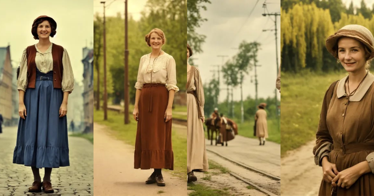 Lexica - Сute poland think poor woman age 20, 1920-1930 on streen in ...