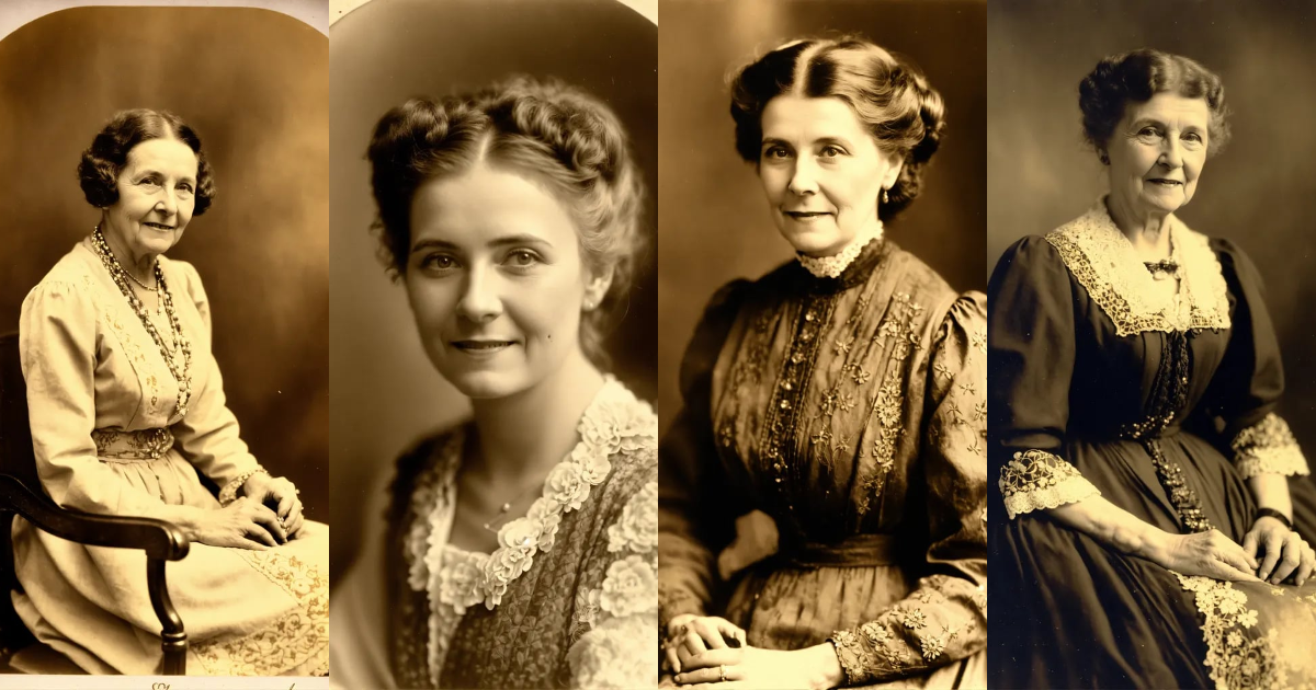 Lexica - Portrait, Elsie May Wheeler – Spiritualist Medium With A Gift ...