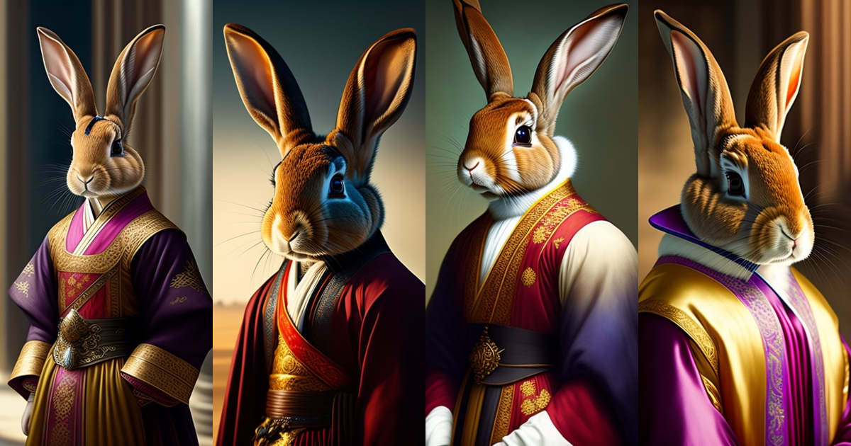 Lexica - Rabbit wearing Han bok