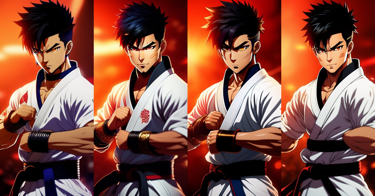 Lexica - Anime character who is a scrappy and energetic young martial ...