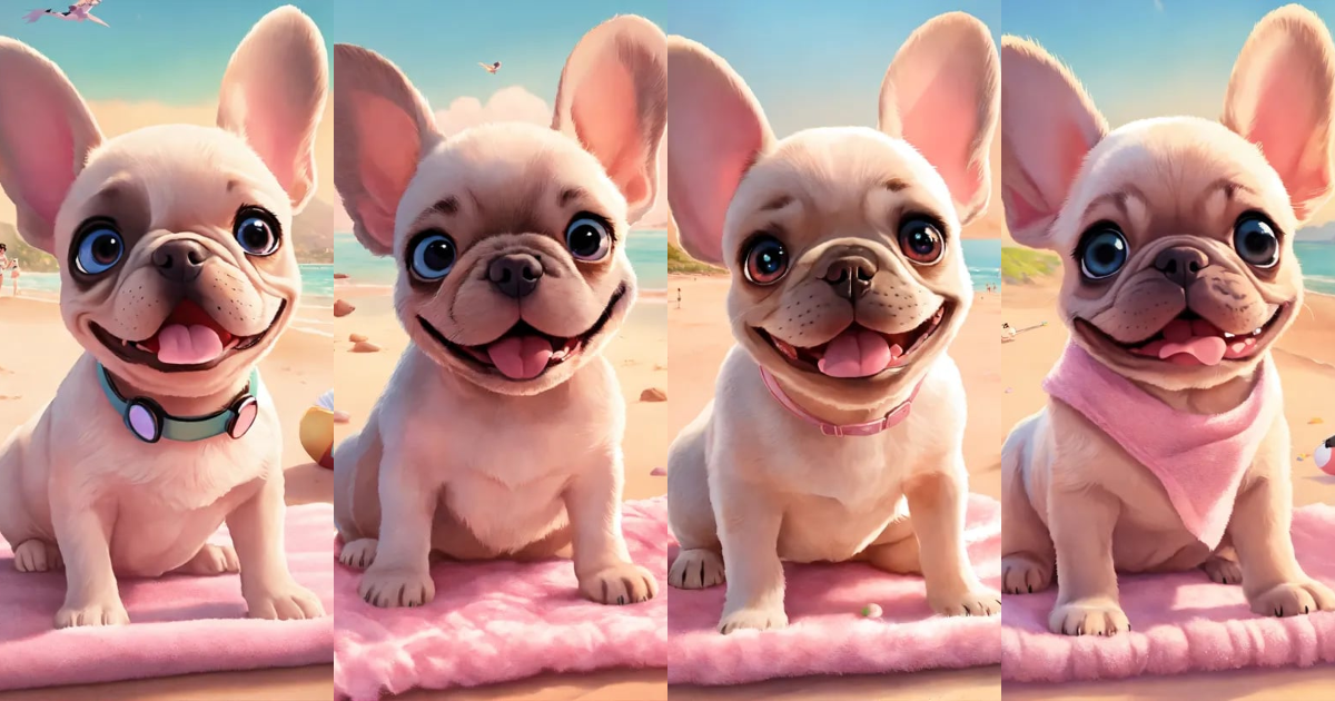 Lexica - A Disney Pixar inspired movie poster. A French Bulldog puppy ...