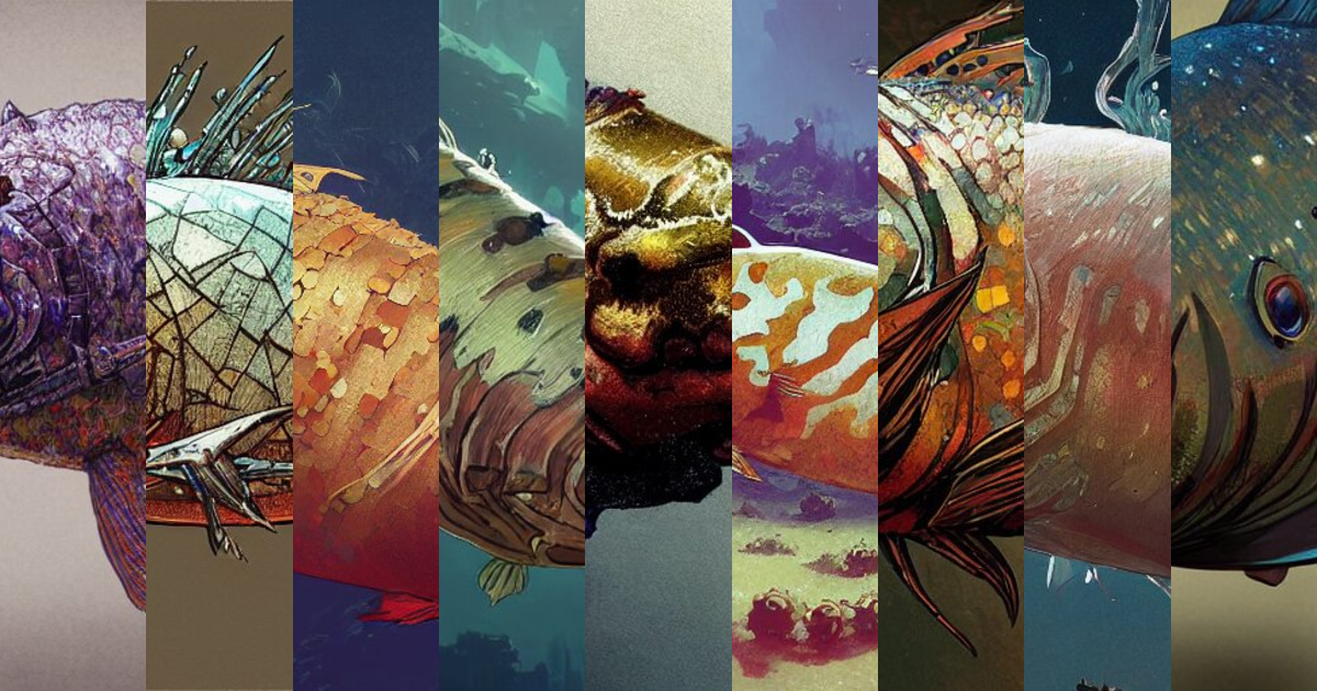 Lexica - Dramatic art - portrait of a armored cavefish fish from ...