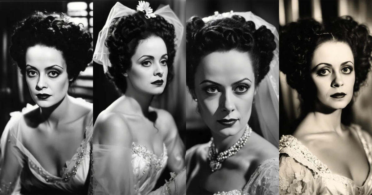 Lexica - Photo quality portrait of young beautiful Elsa Lanchester as ...