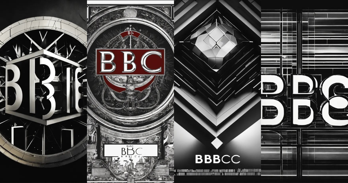 Lexica - BBC logo new modern version, black and white