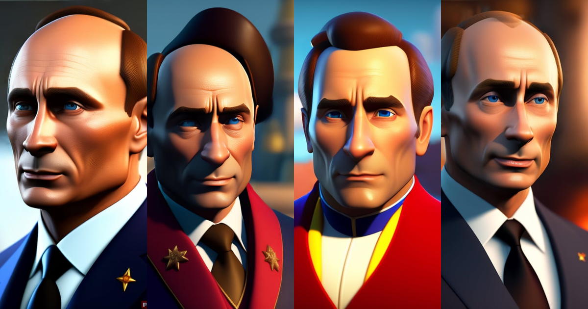 Lexica - "Vladimir Putin" as a pixar disney character from up ( 2 0 0 9 ...