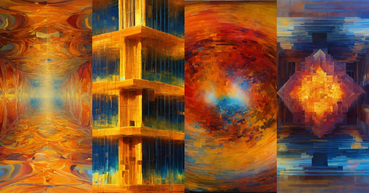 Lexica - Matt Kane nft, oil painting, recursive art, transparent, in ...