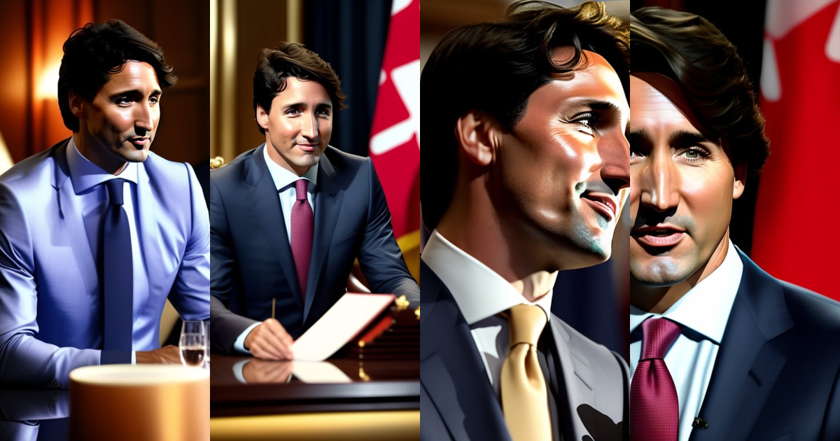 Lexica - Justin trudeau saying good night