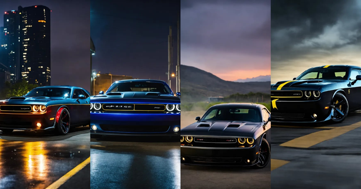 Lexica - Dodge challenger as batmobile batman