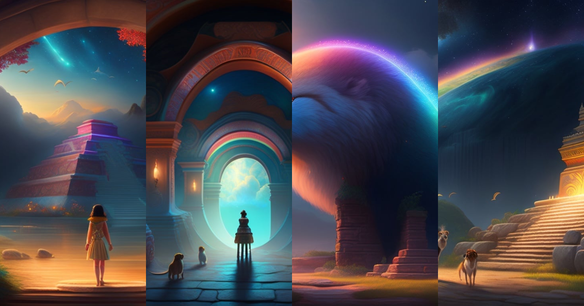 Lexica - And so, the tale of Maya and the Enchanted Menagerie lived on ...