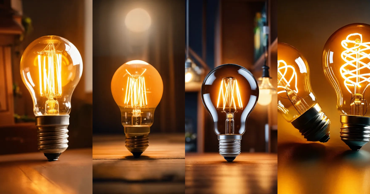 Lexica - Produce me an image of turn off light bulbs when they are ...