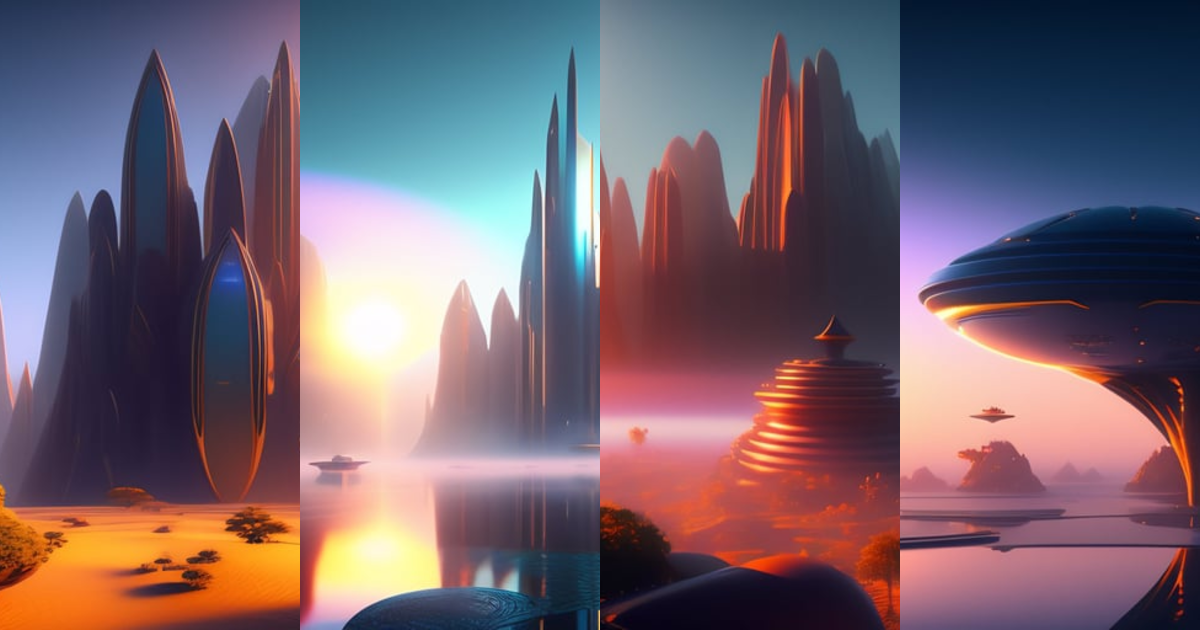 Lexica - Highly detailed futuristic fantasy architecture , spaceship ...