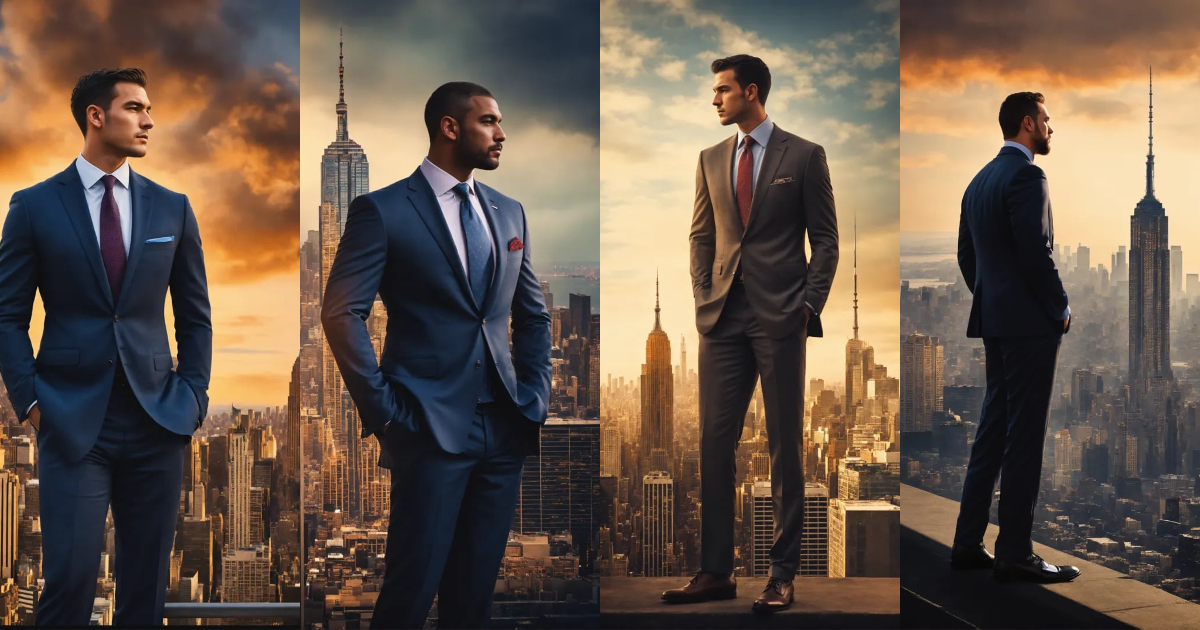 Lexica - Design a compelling image, tall and strong man, side profile ...