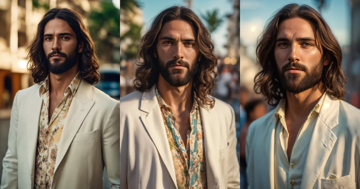 Lexica - Ultra realistic Photo of male Brazilian Jesus , forties ...