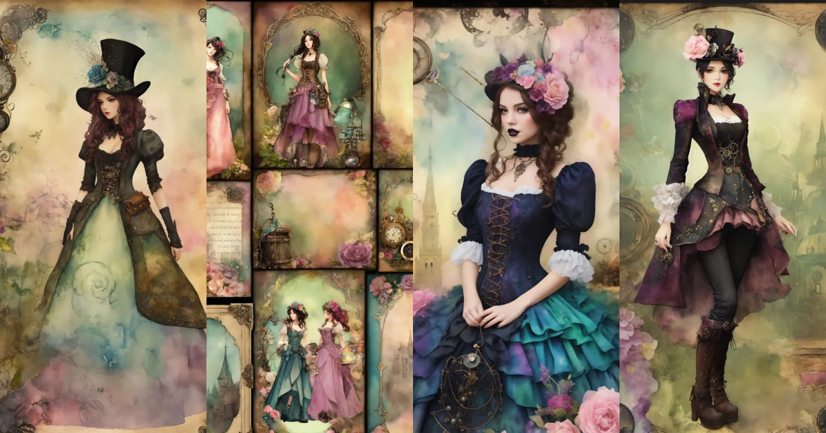 Lexica - Shabby chic dreamy mist pastel junk journals Create detailed ...