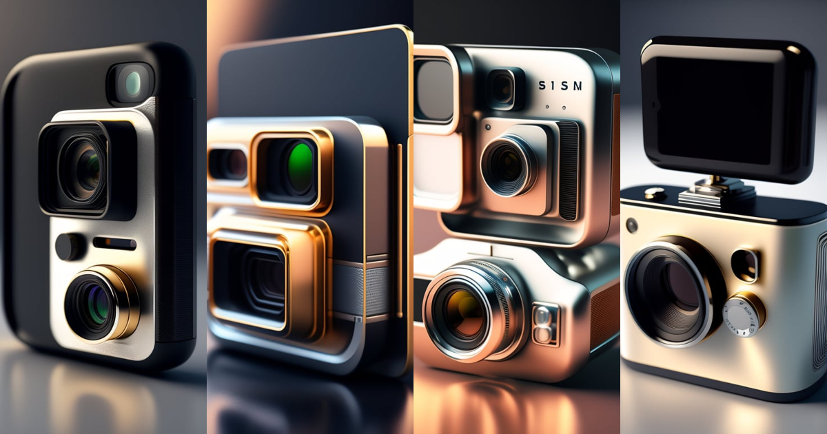 Lexica - Designed by Apple. Futuristic retro digital film camera with ...