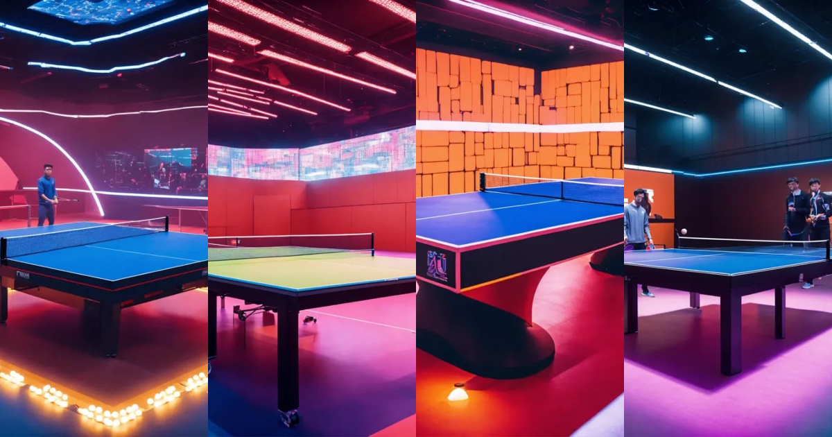 Lexica - Artificial intelligence showcasing their ping pong skills in a ...