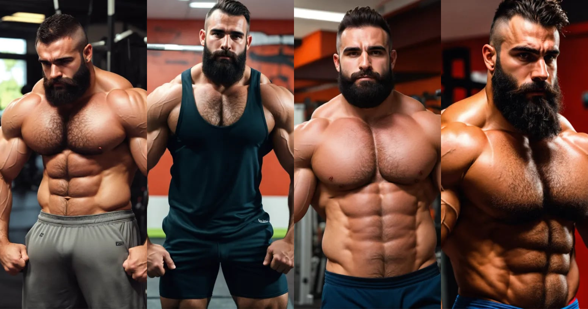 Lexica - 30-year-old hairy Spanish man with big muscles, big ...