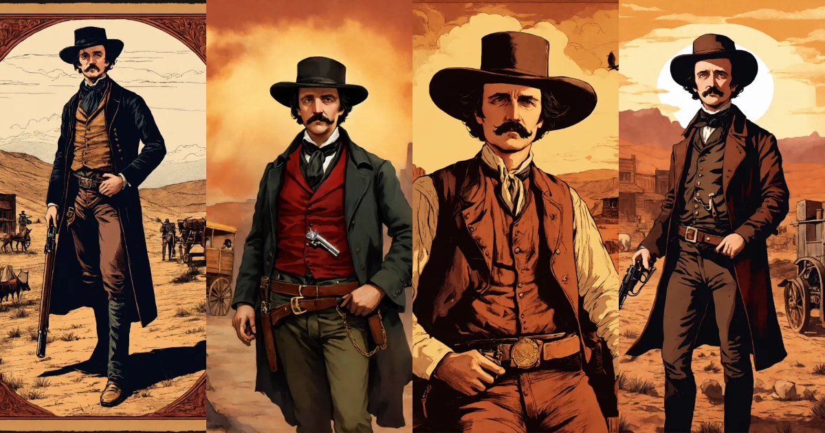 Lexica - Edgar Allan Poe as an outlaw gunfighter in the Old West ...