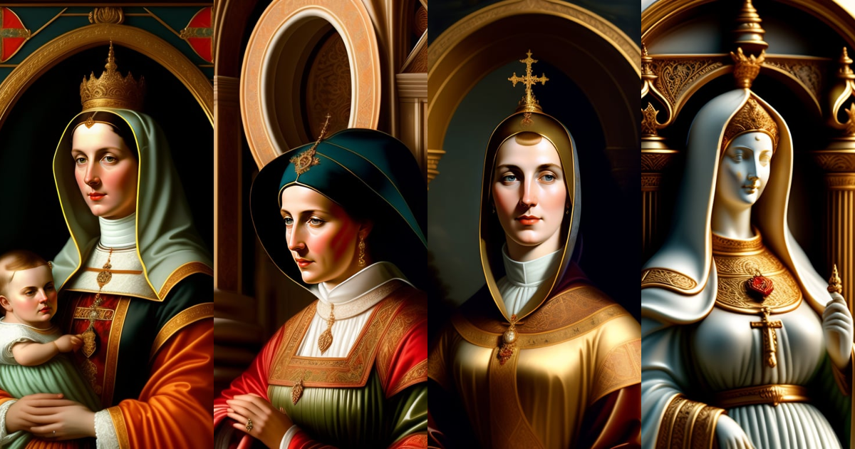 Lexica - German Benedictine abbess renaissance high detail