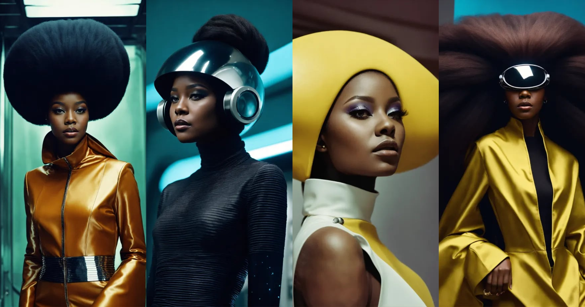 Lexica - Scene retro future movie from the 1960s sci fi film, black ...