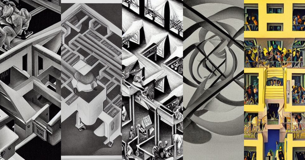 Lexica - MC Escher Painting